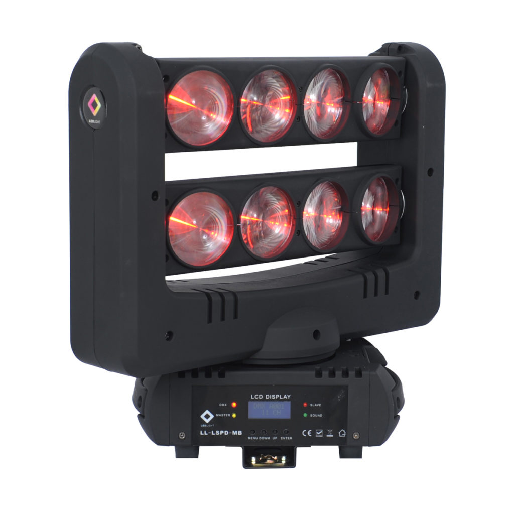 MOVING BEAM LED SPIDER 8X10W RGBW PAN E TILT (TILT INFINITO 360°) LL ...