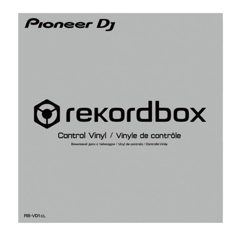 PIONEER TIMECODE DJ DVS RB-VS1-K CONTROL VINYL FOR REKORDBOX DJ CLEAR ...